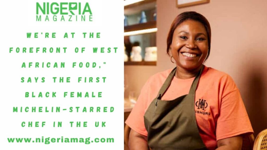 "We're at the forefront of west African food," says the first black ...