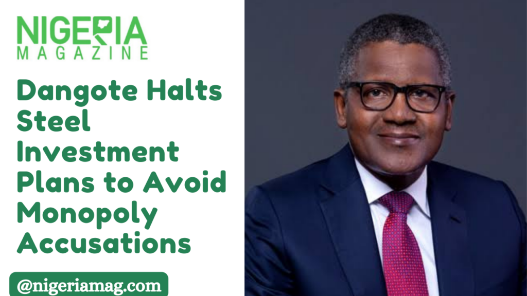 Dangote Halts Steel Investment Plans to Avoid Monopoly Accusations ...