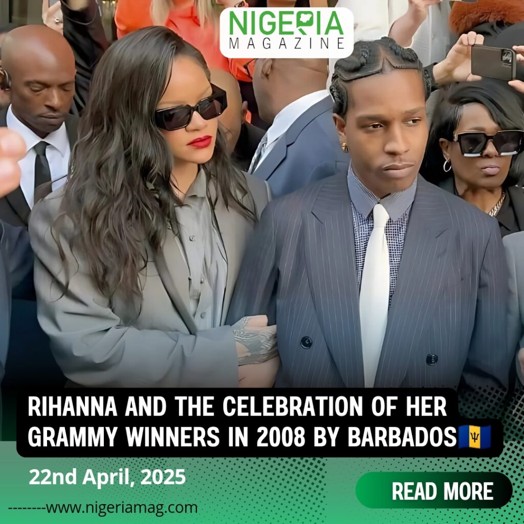 Rihanna and the celebration of her Grammy winners in 2008 by Barbados🇧🇧 ...